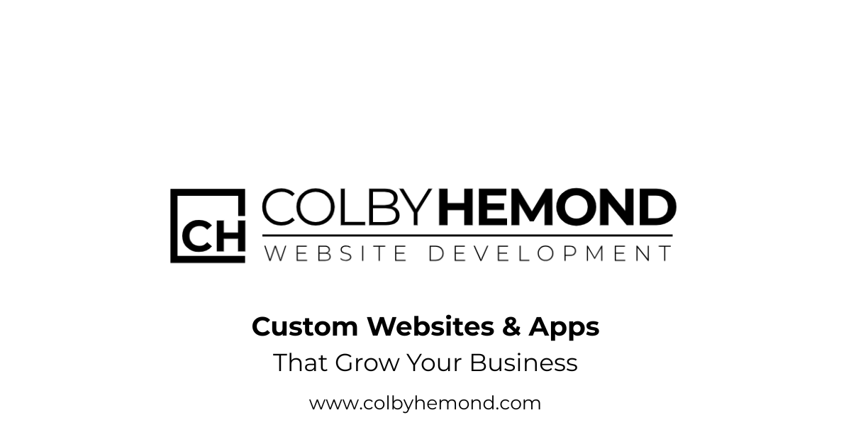 Colby Hemond Web Development